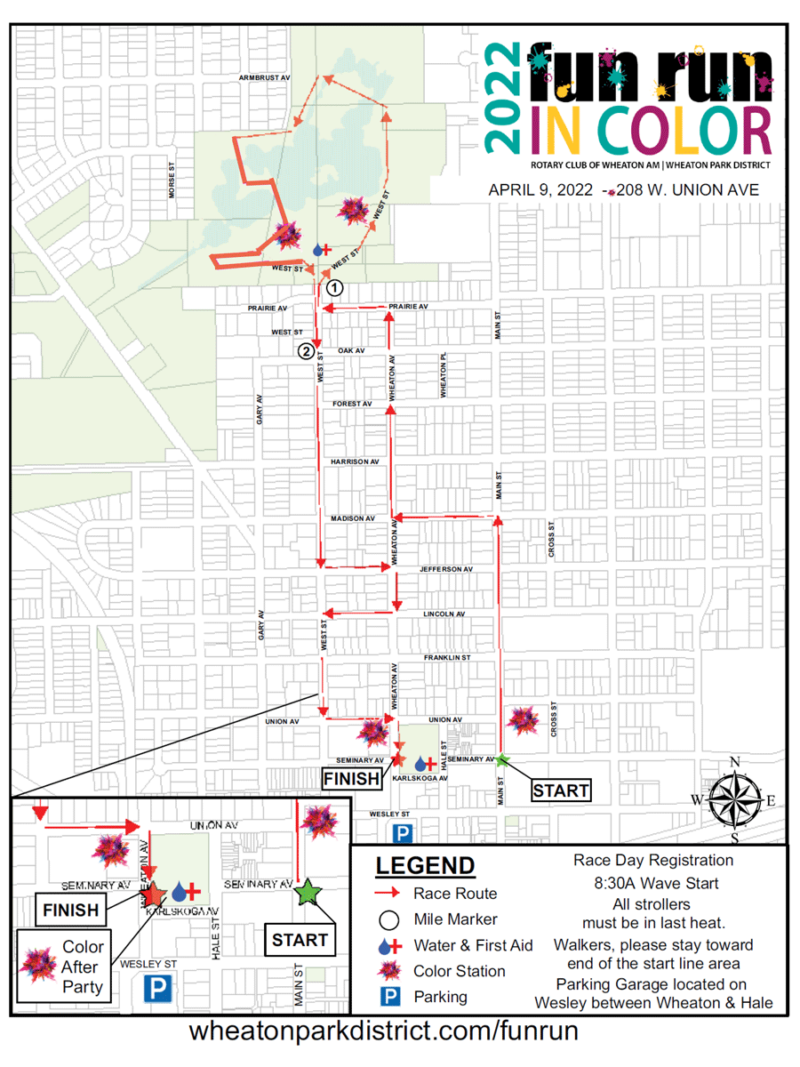 4/9: Fun Run in Color – Wheaton Park District